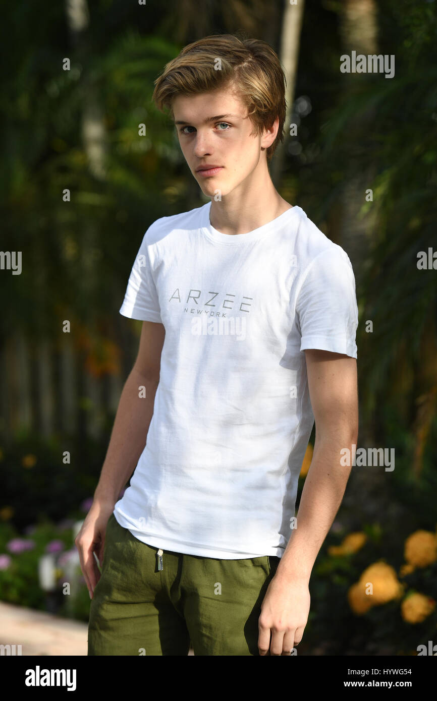 Fort Lauderdale FL, USA. 25th Apr, 2017. Alex Lange poses for a ...