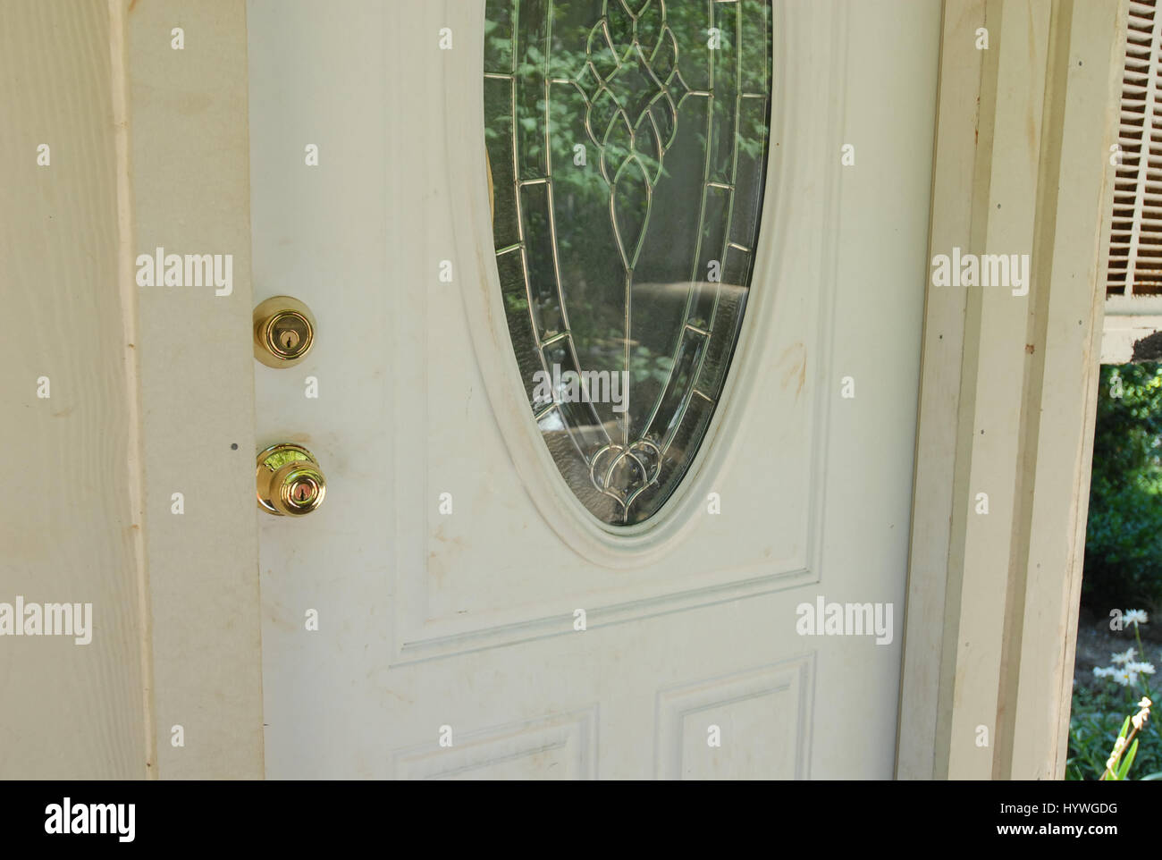 July 25, 2008 - The front door of the Presba home on Meadowbrook Road ...
