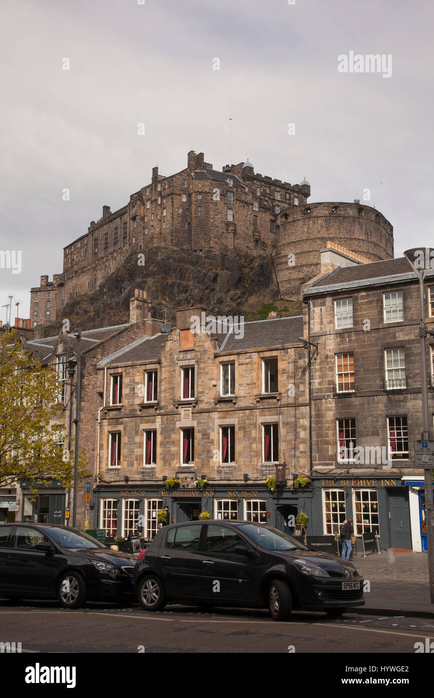Edinburgh, Scotland, UK. 26th April, 2017. View from Grassmarket ...