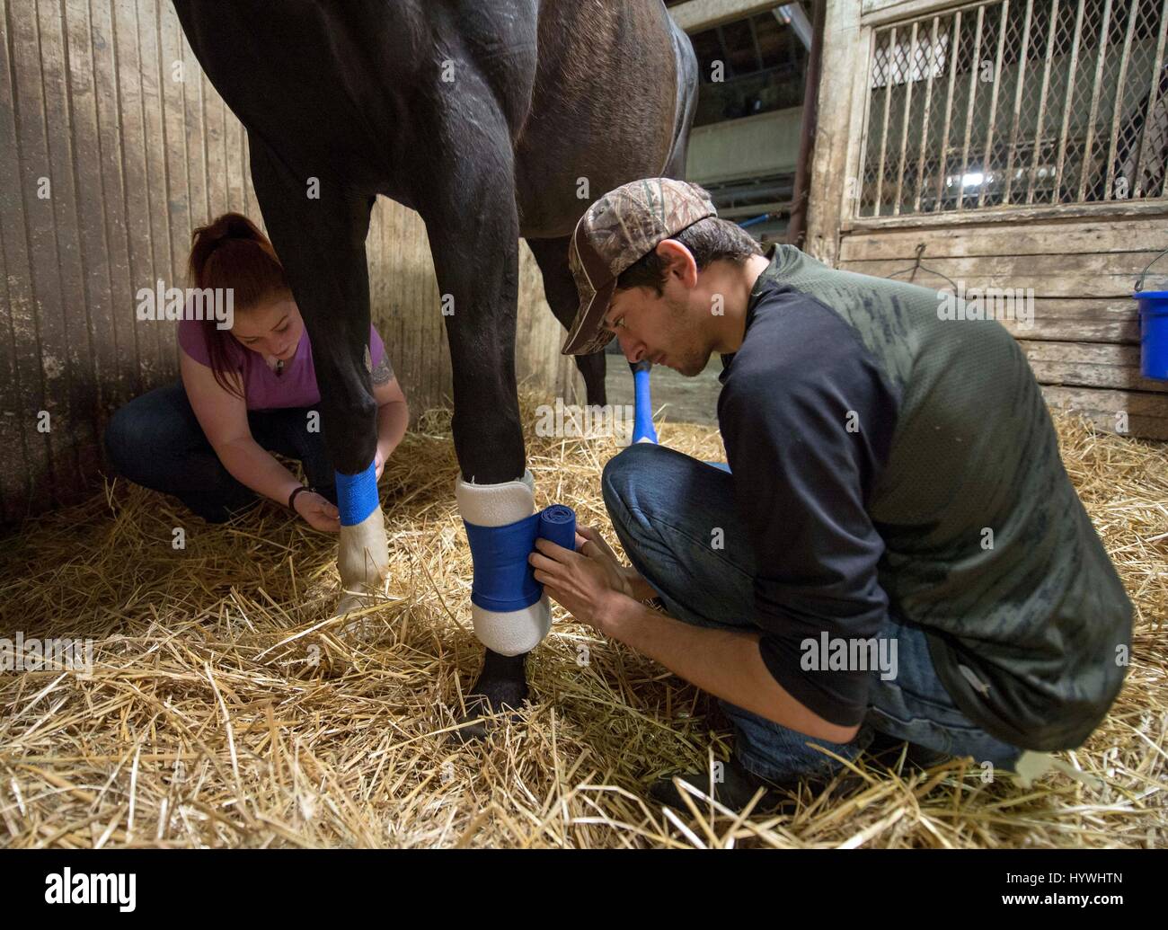 Lexington, Kentucky, USA. 25th Apr, 2017. RACHEL ROGERS and GARRETT ...