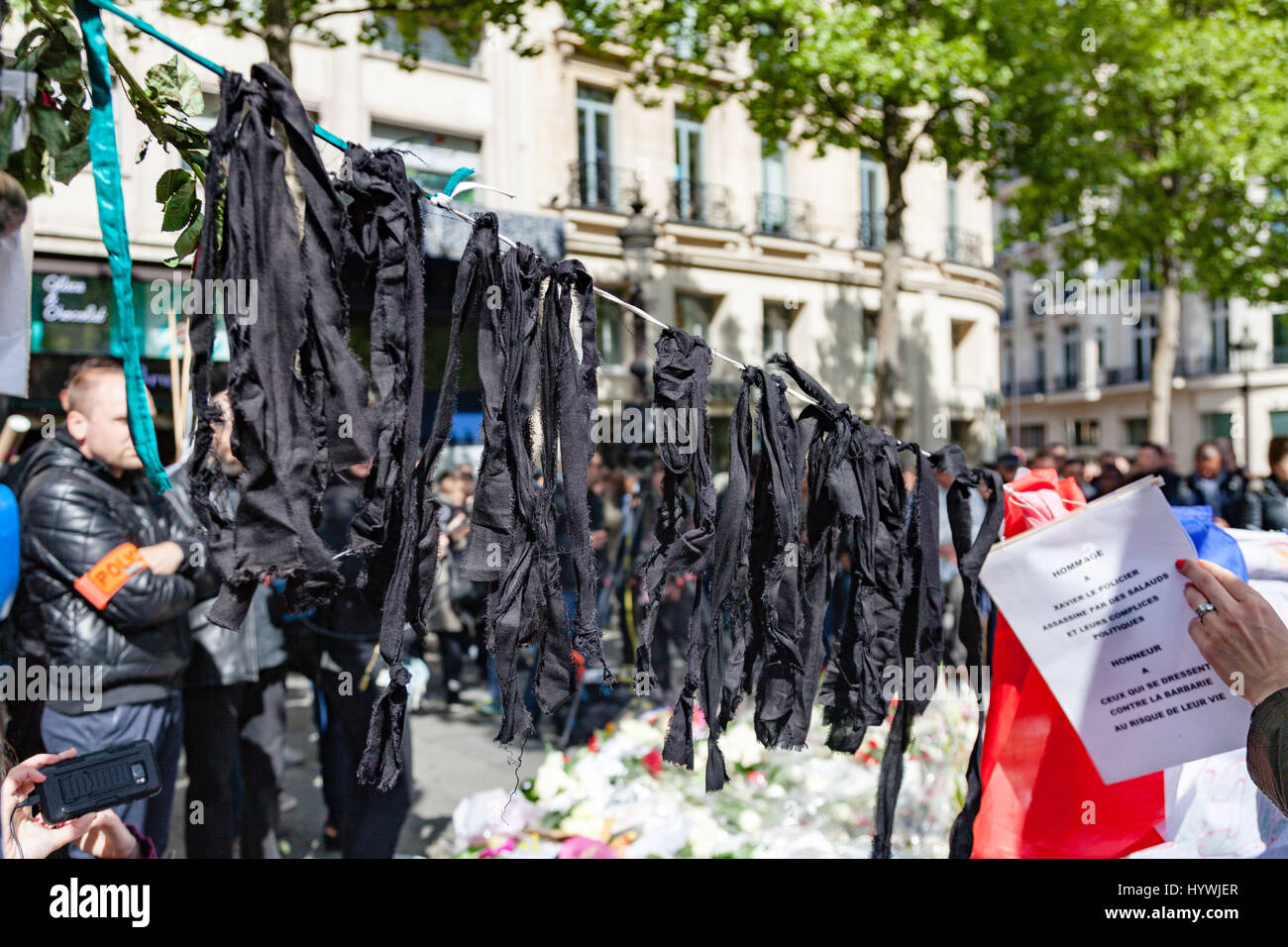 Paris national mourning event hi-res stock photography and images - Alamy