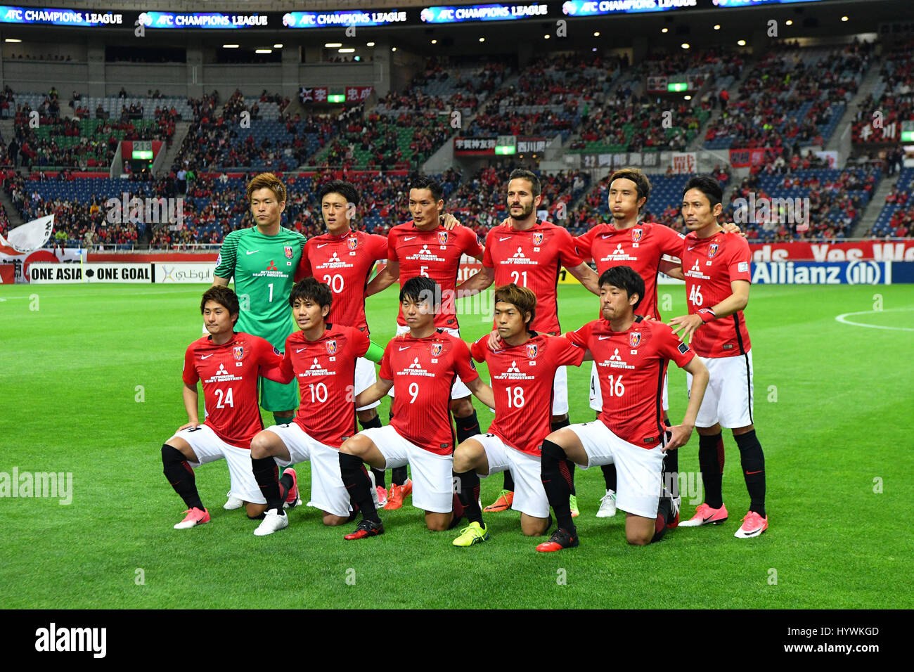 Saitama Stadium 2002, Saitama, Japan. 26th Apr, 2017. Urawa Reds team ...