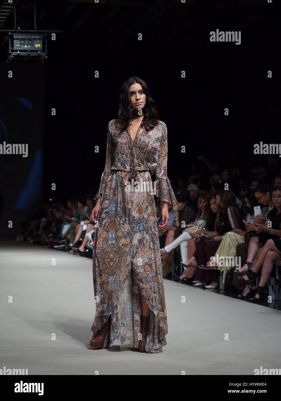 Lima, Peru. 26th April, 2017. A dress from the "Shining Brave ...