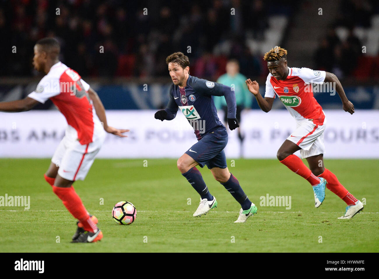 Paris, France. 26th Apr, 2017. Coupe de France football semi-final ...