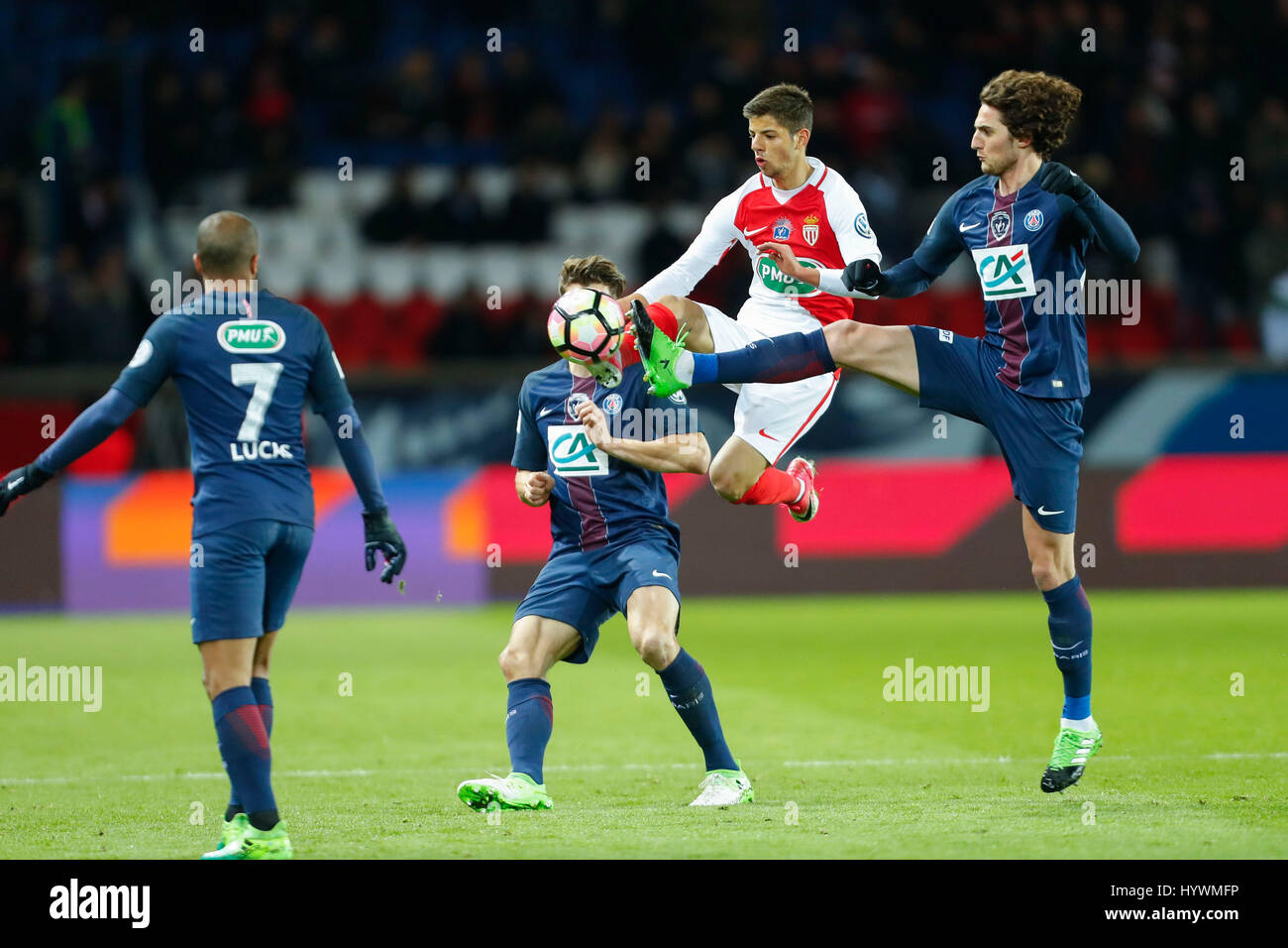 Paris, France. 26th Apr, 2017. Coupe de France football semi-final ...