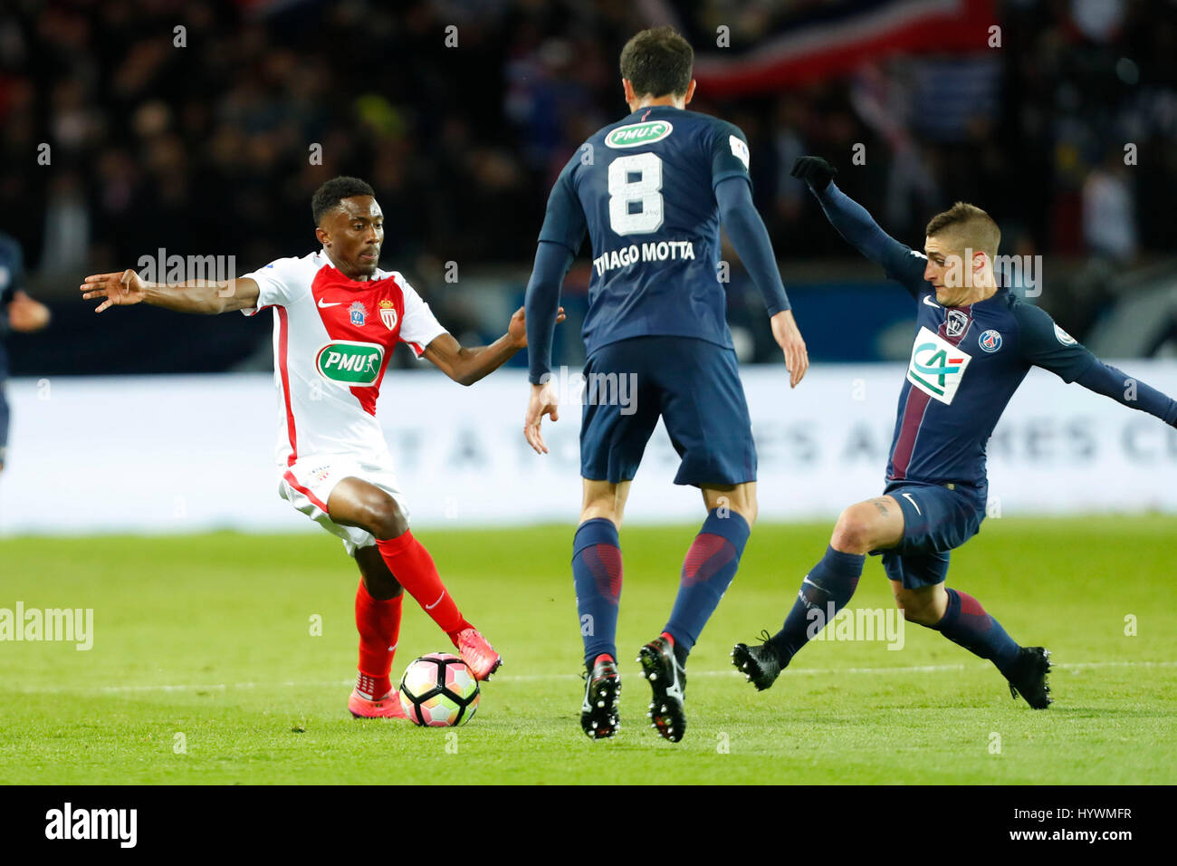 Paris, France. 26th Apr, 2017. Coupe de France football semi-final ...