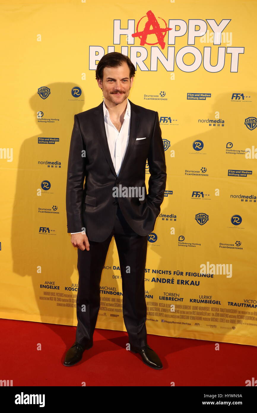 Hamburg, Germany, 27th APR, 2017. Torben Liebrecht attending the "Happy ...