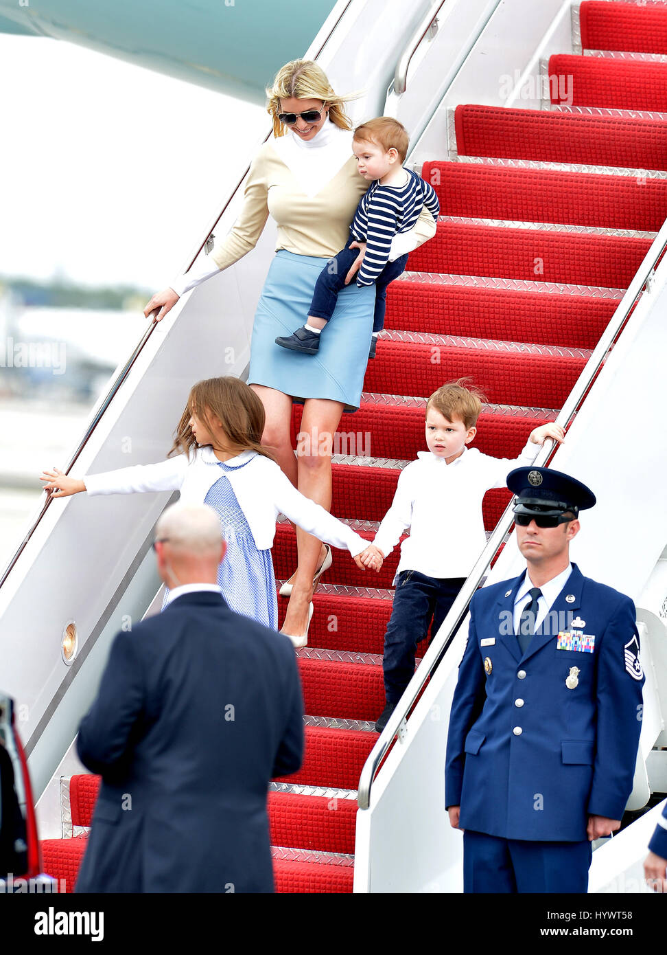 West Palm Beach, Florida, USA. 06th Apr, 2017. Ivanka Trump, Arabella ...