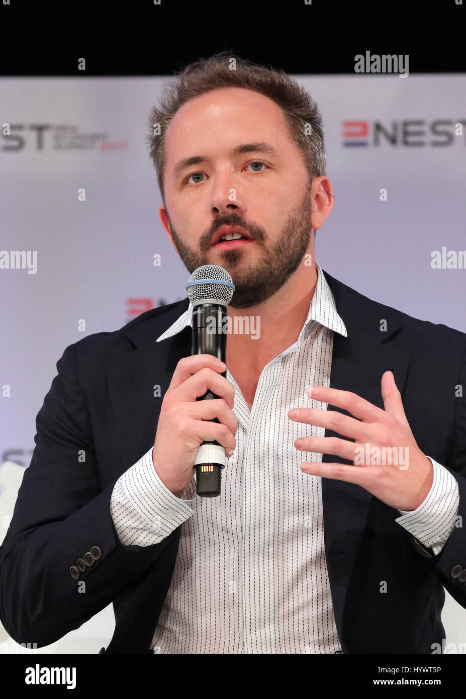 Tokyo, Japan. 6th Apr, 2017. Drew Houston, CEO and co-founder of ...