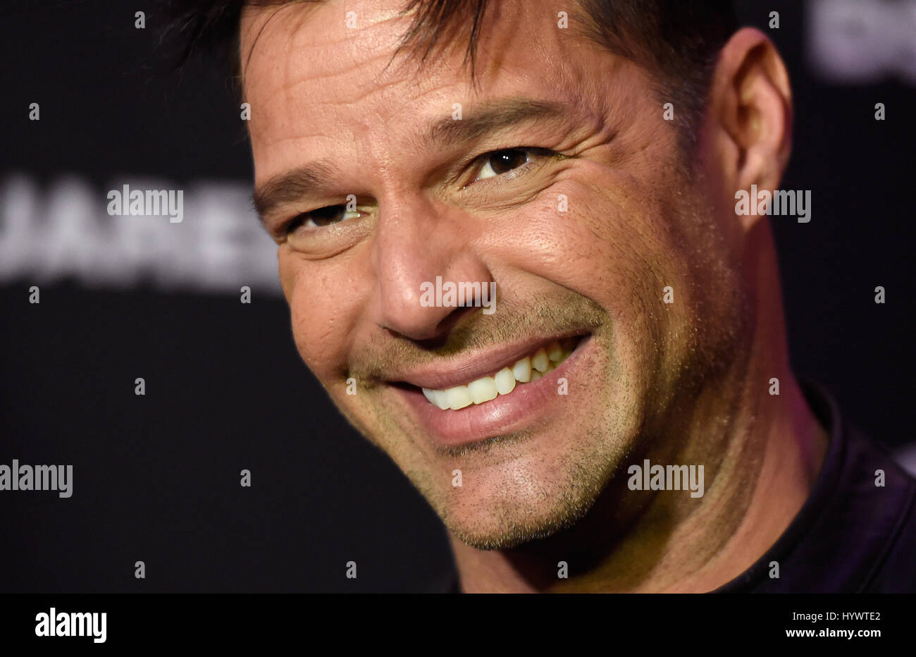 Las Vegas, Nevada, USA. 6th Apr, 2017. Singer Ricky Martin arrives at ...