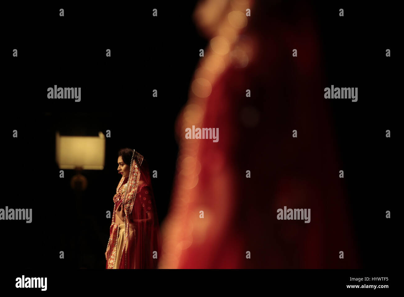 Kathmandu, Nepal. 6th Apr, 2017. A Nepalese model catwalk on a ramp ...