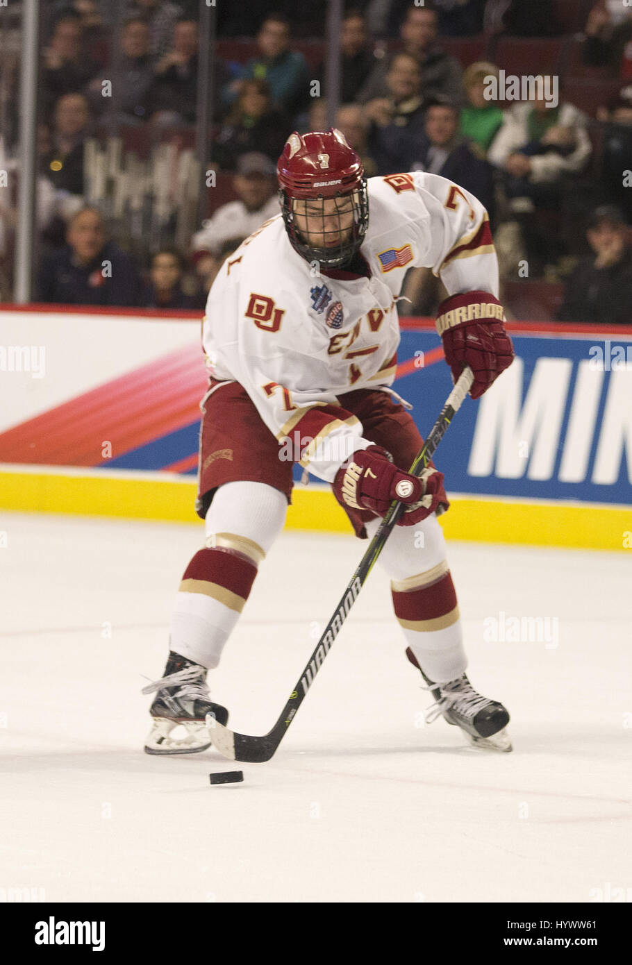 Chicago, Illinois, USA. 06th Apr, 2017. Denver forward Dylan Gambrell ...