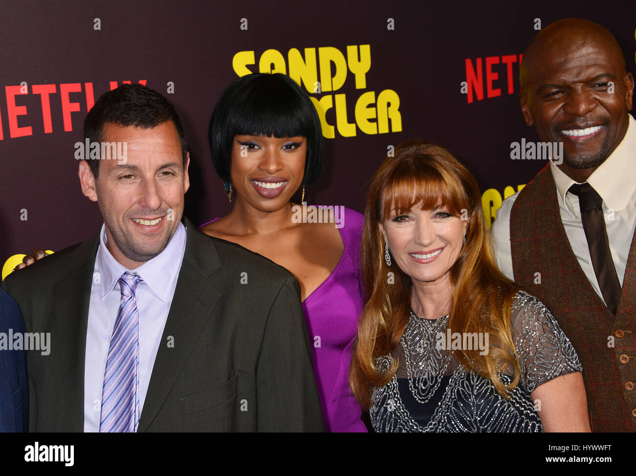 Los Angeles, USA. 06th Apr, 2017. Adam Sandler, Jennifer Hudson, Jane ...