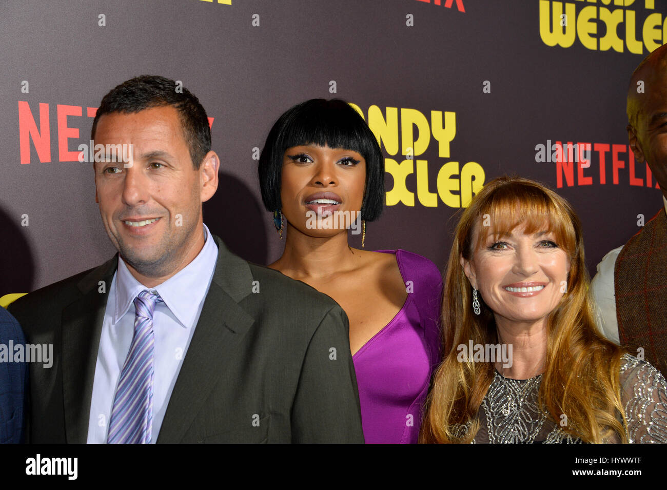 Los Angeles, USA. 06th Apr, 2017. Actors Adam Sandler, Jennifer Hudson ...