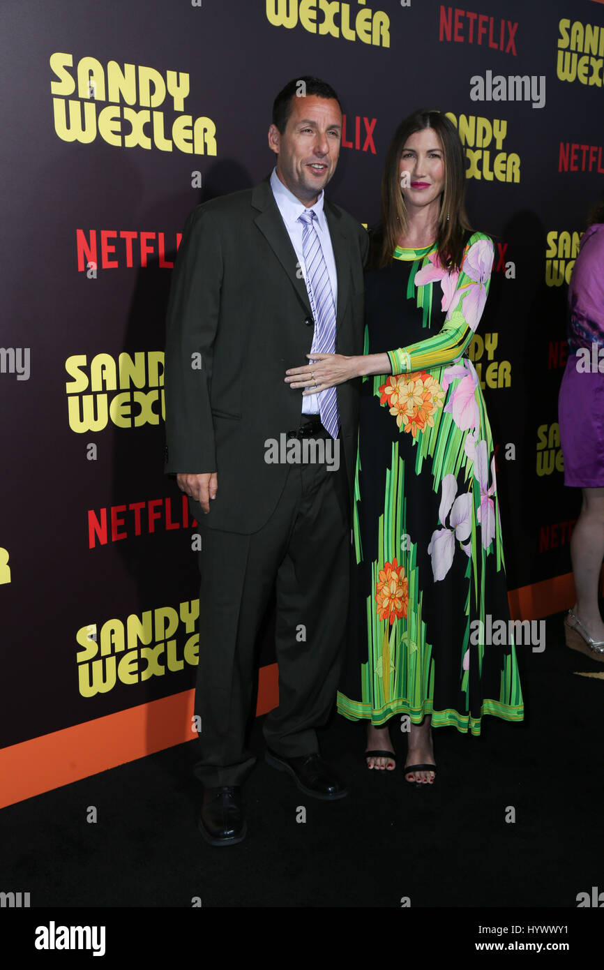 Los Angeles, USA. 6th Apr, 2017. Adam Sandler, Jackie Sandler, the ...