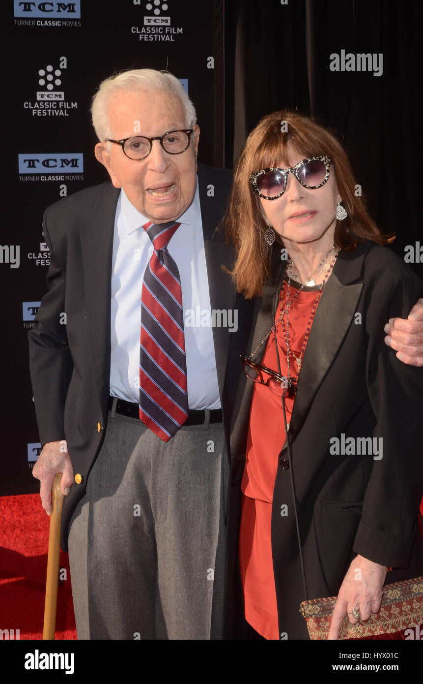 Hollywood, California, USA. 6th April, 2017. Walter Mirisch, Lee Grant ...