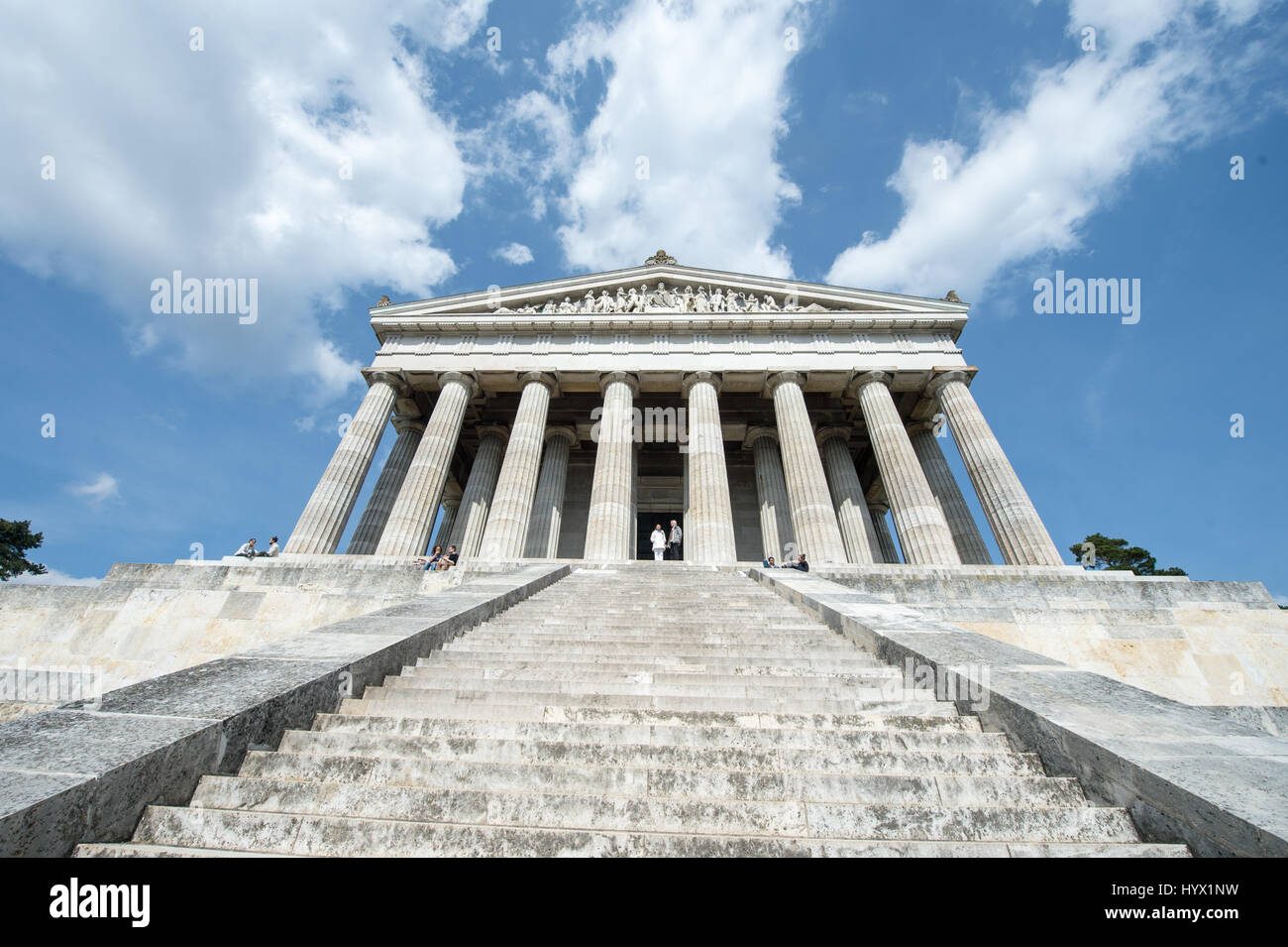 Valhalla in Donaustauf, Germany, 29 March 2017. The hall of fame is ...