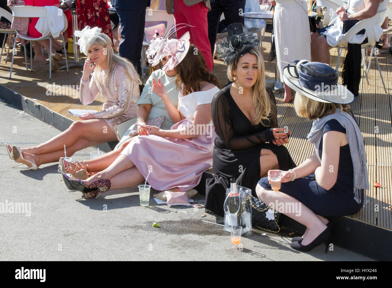 Female racegoers ladies day hi-res stock photography and images - Alamy