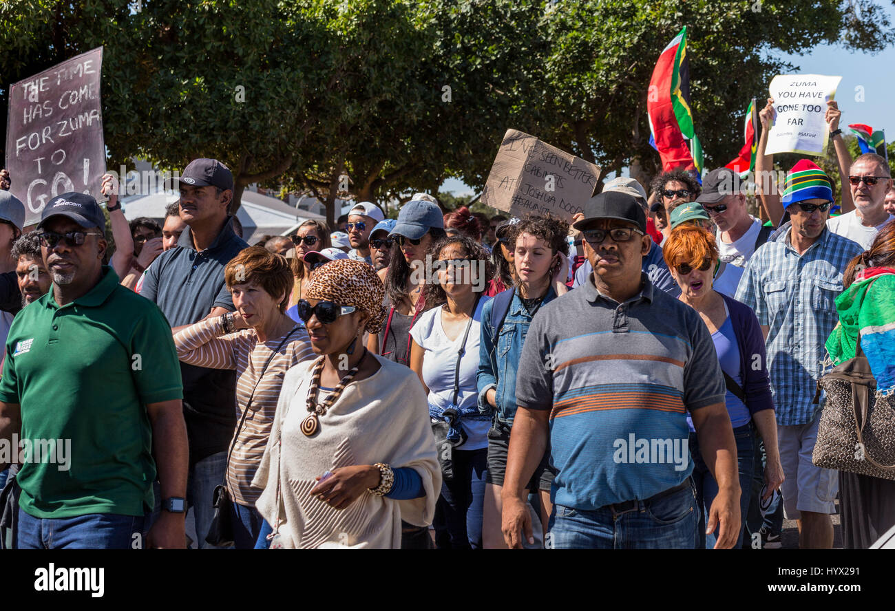 Cape Town, South Africa, 7th April 2017, Public Protest March to ...