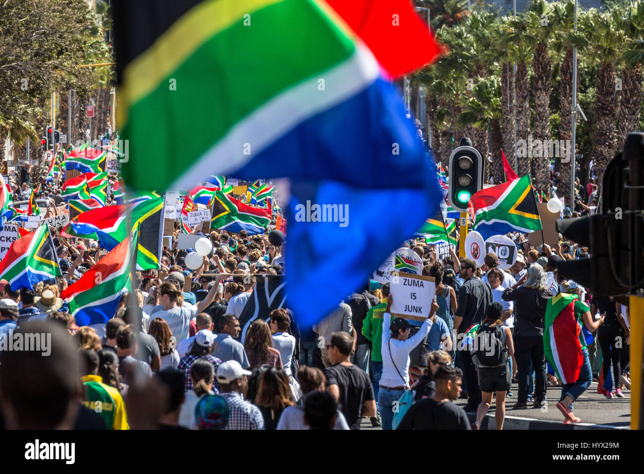 Cape Town, South Africa, 7th April 2017, Public Protest March to ...
