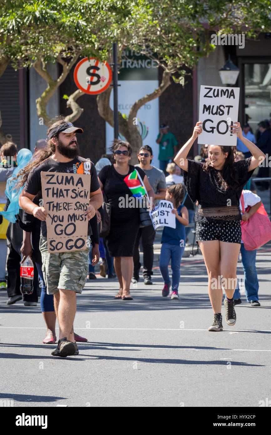 Cape Town, South Africa, 7th April 2017, Public Protest March to ...