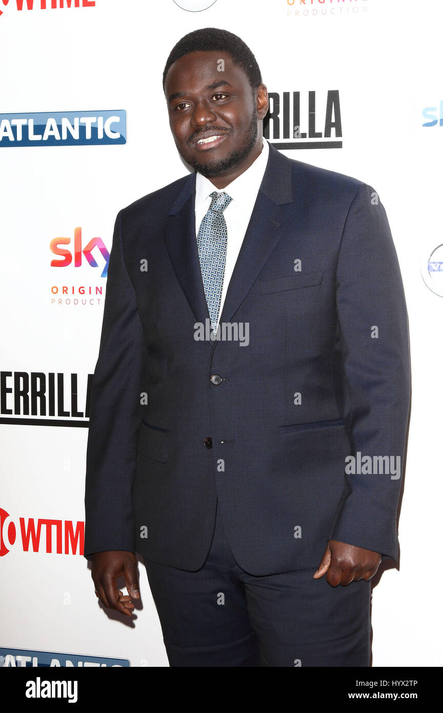 London, UK. Babou Ceesay at Guerrilla UK TV Premiere at the Curzon ...