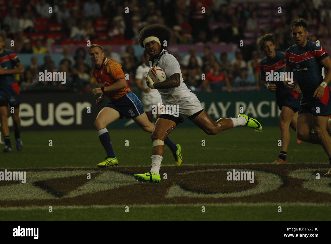 Hong Kong, CHINA. 7th Apr, 2017. U.S. Rugby Team won the game by 14-7 ...