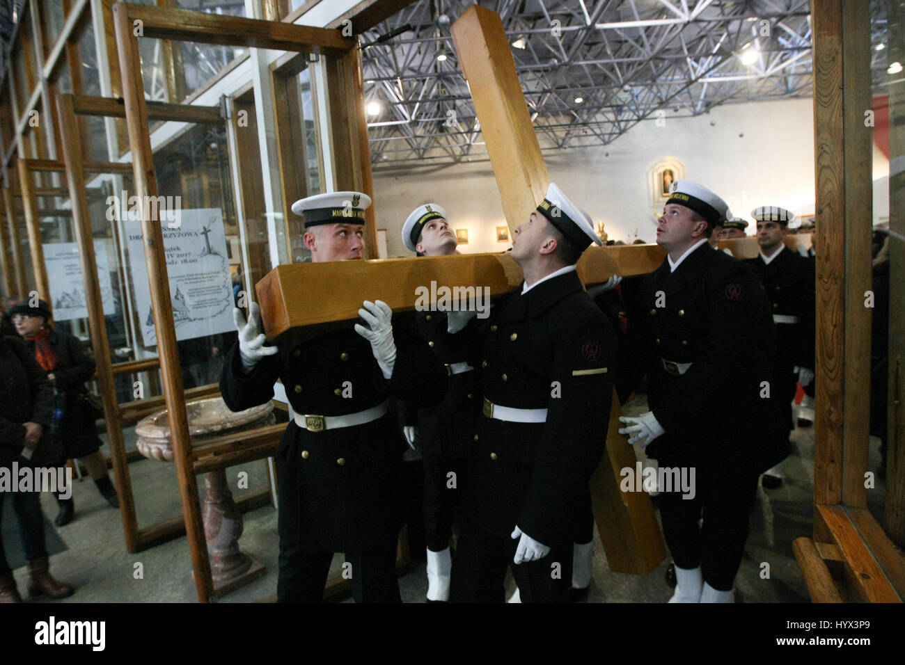 Roman catholic soldiers on way to church hi-res stock photography and ...