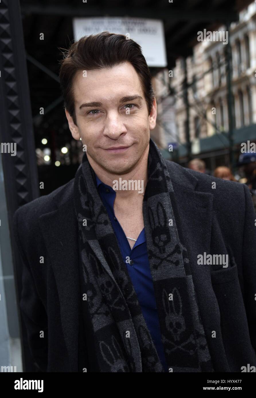 New York, NY, USA. 7th Apr, 2017. Andy Karl out and about for Celebrity ...