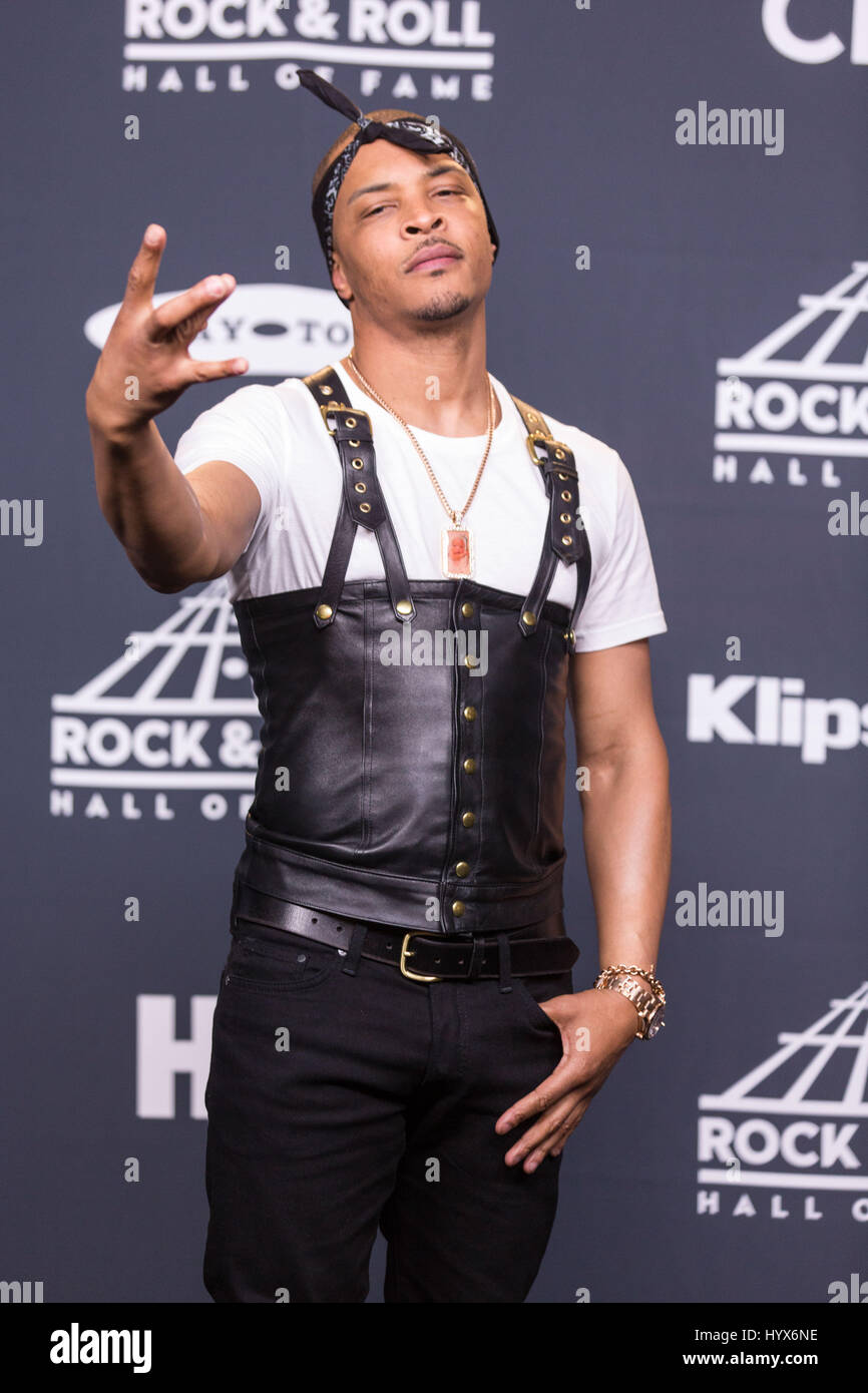 Brooklyn, New York, USA. 7th Apr, 2017. Rapper T.I. (CLIFFORD JOSEPH ...