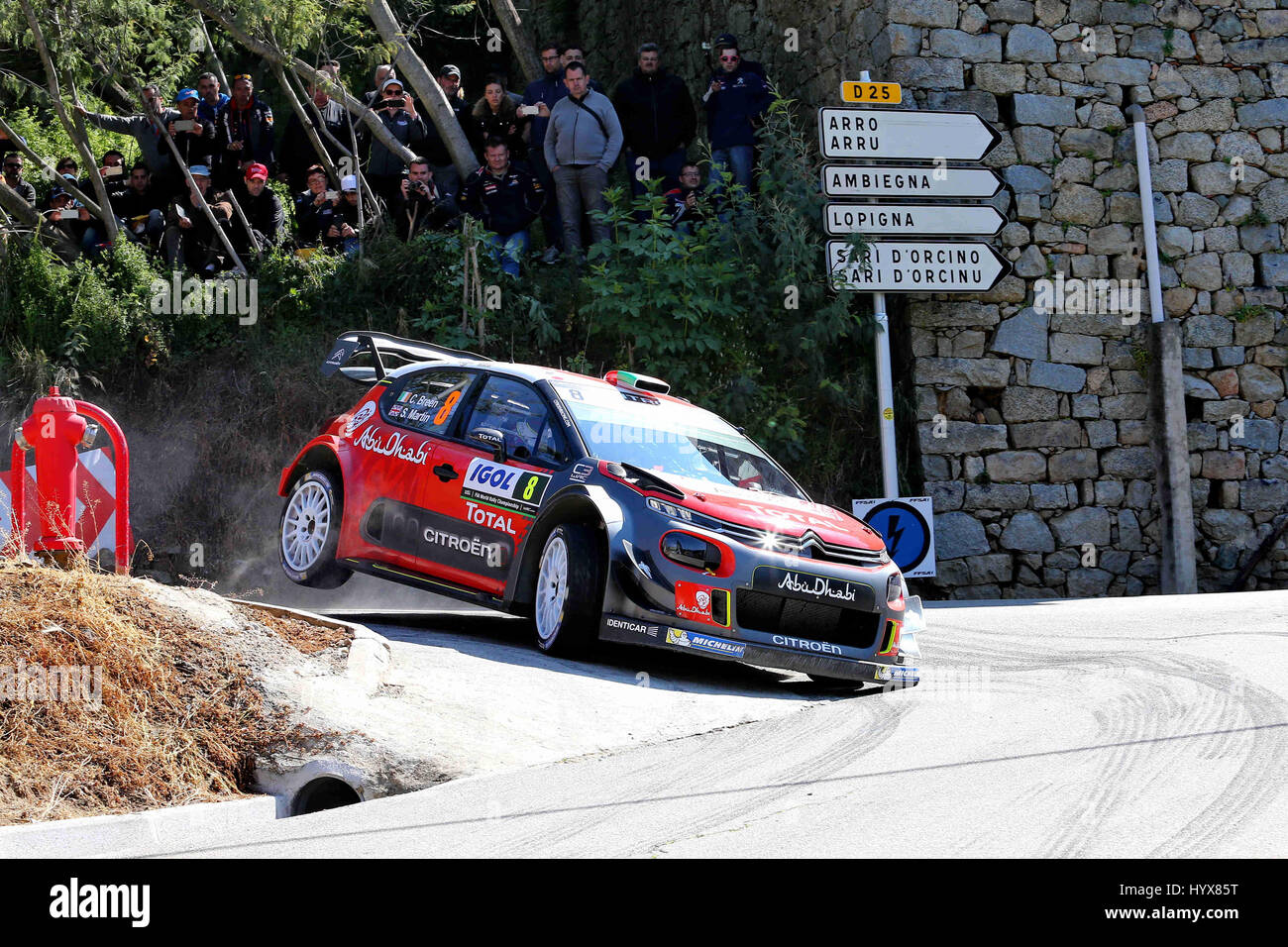 April 7th 2017, Island of Corsica; WRC Rally of Corsica, Day 1; 8- Craig BREEN (IRL) Scott ...