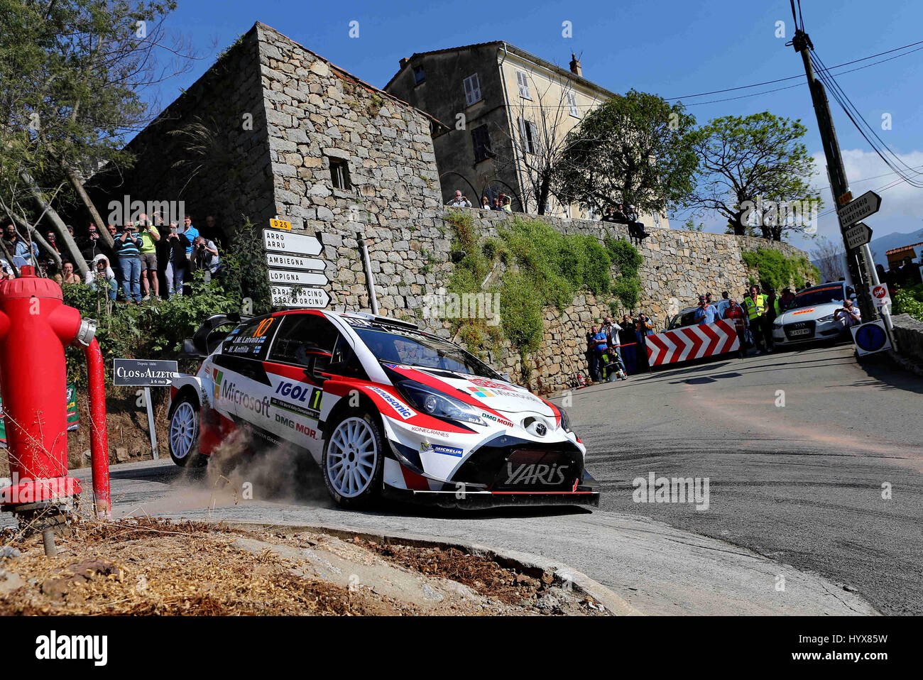 April 7th 2017, Island of Corsica; WRC Rally of Corsica, Day 1; 10 ...