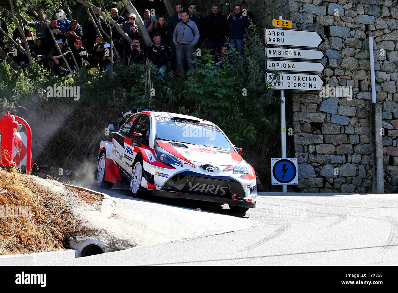 April 7th 2017, Island of Corsica; WRC Rally of Corsica, Day 1; 10- Jari Matti LATVALA (FIN ...