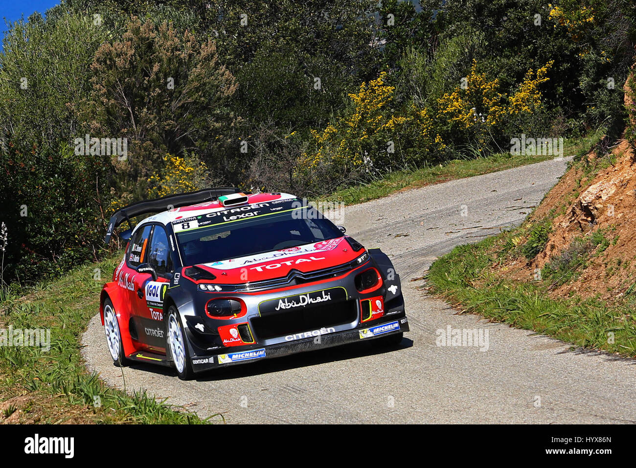 April 7th 2017, Island of Corsica; WRC Rally of Corsica, Day 1; Craig ...
