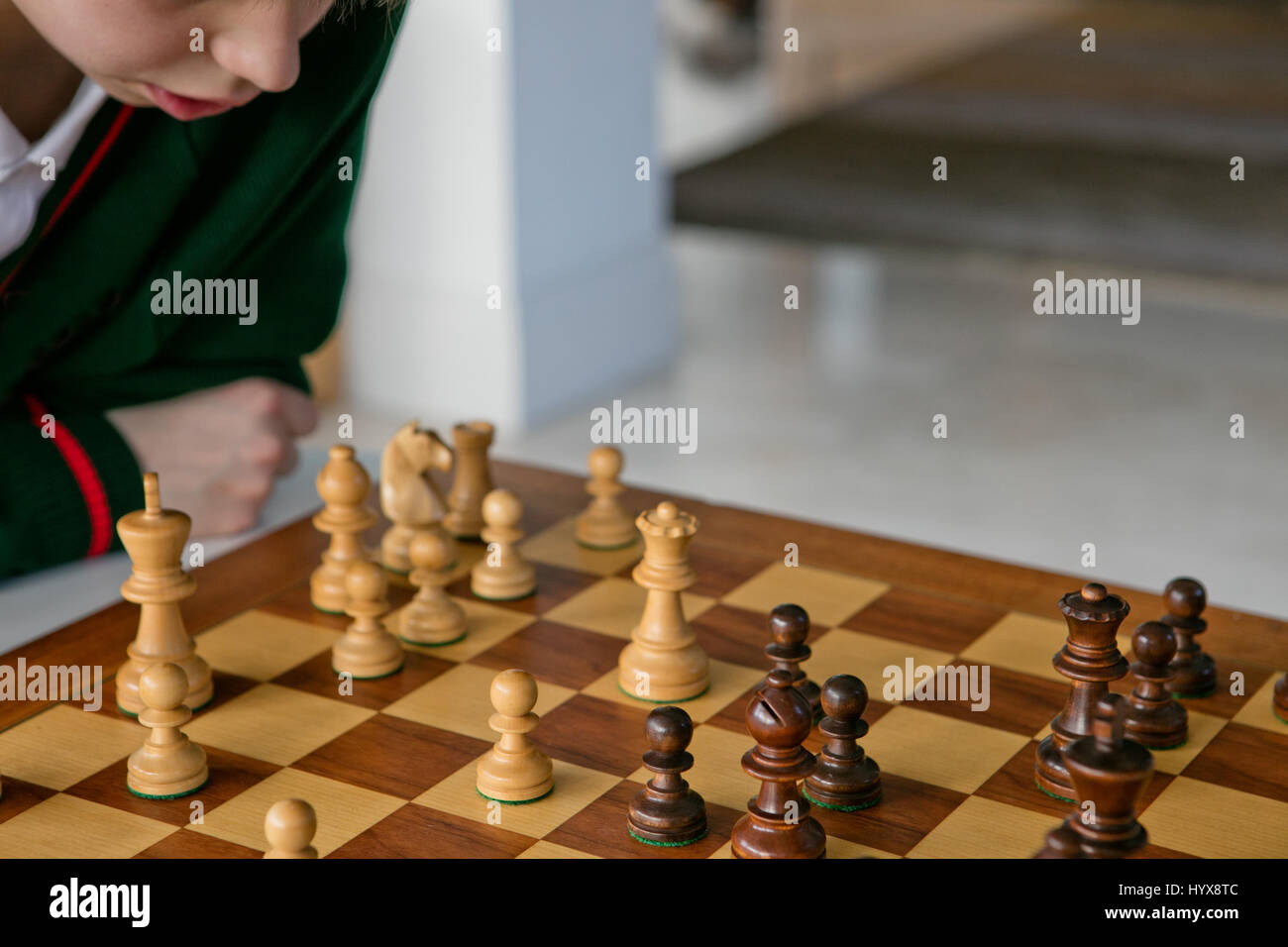 Chess pieces hand hi-res stock photography and images - Alamy