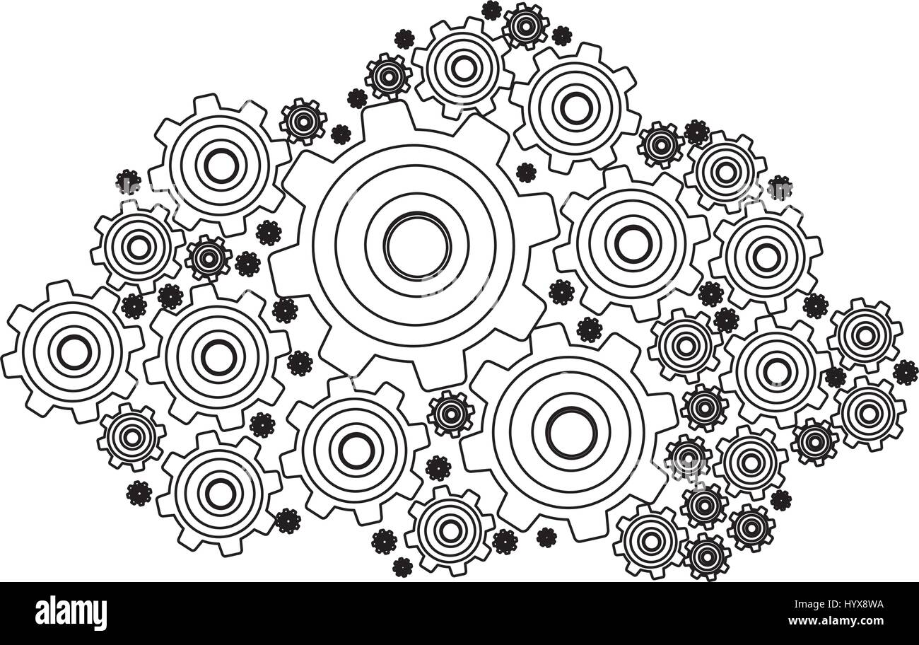 Gears gears teeth cog Stock Vector Images - Alamy