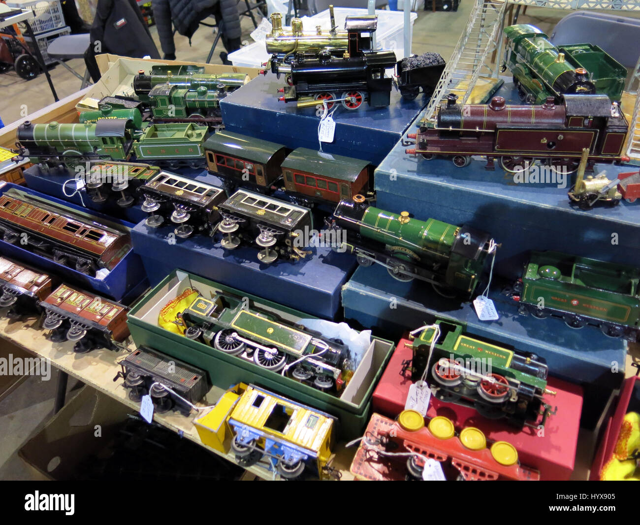 A selection of rare and collectable tin-plate clockwork trains for sale ...