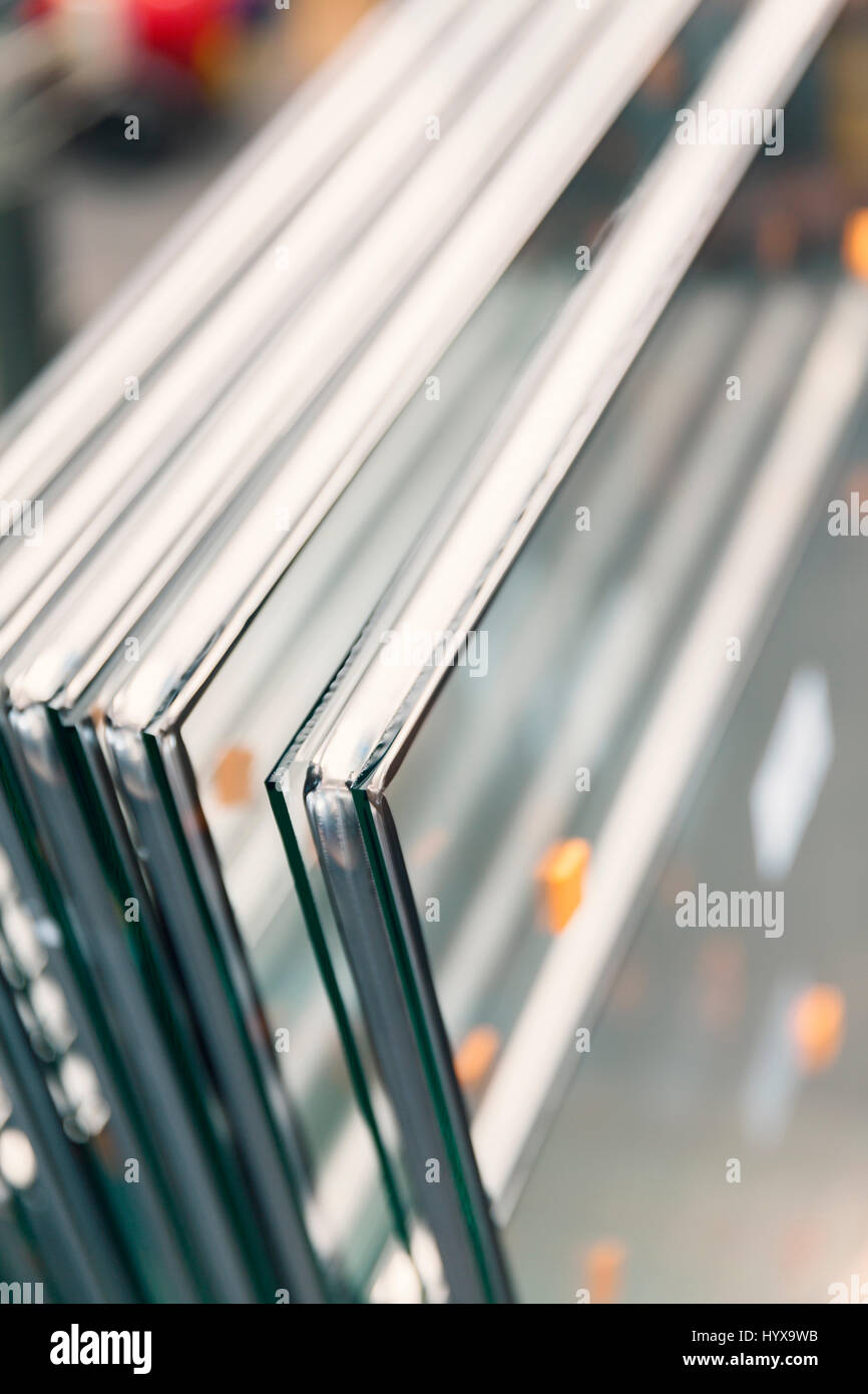 making double-layer glass windows, close up Stock Photo - Alamy
