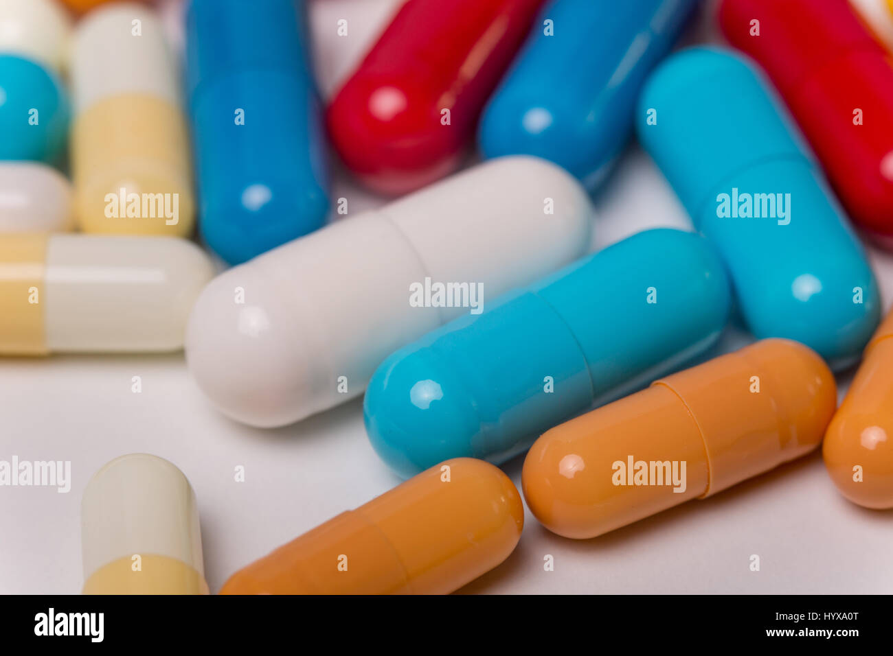 different Tablets pills capsule heap mix therapy drugs Stock Photo - Alamy