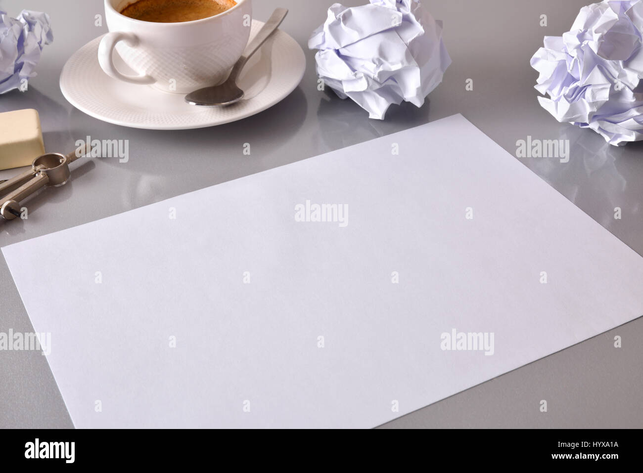 Office crumpled paper pencil hi-res stock photography and images - Alamy