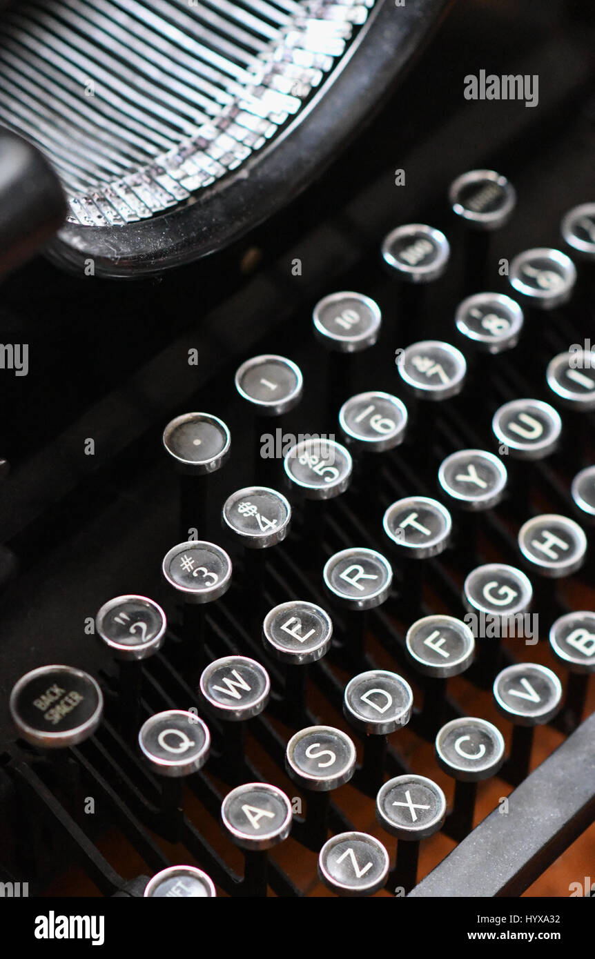 Round typewriter keys hi-res stock photography and images - Alamy