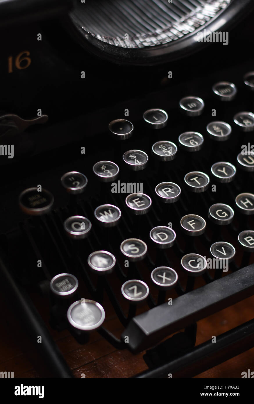 Vintage manual typewriter machine close hi-res stock photography and ...