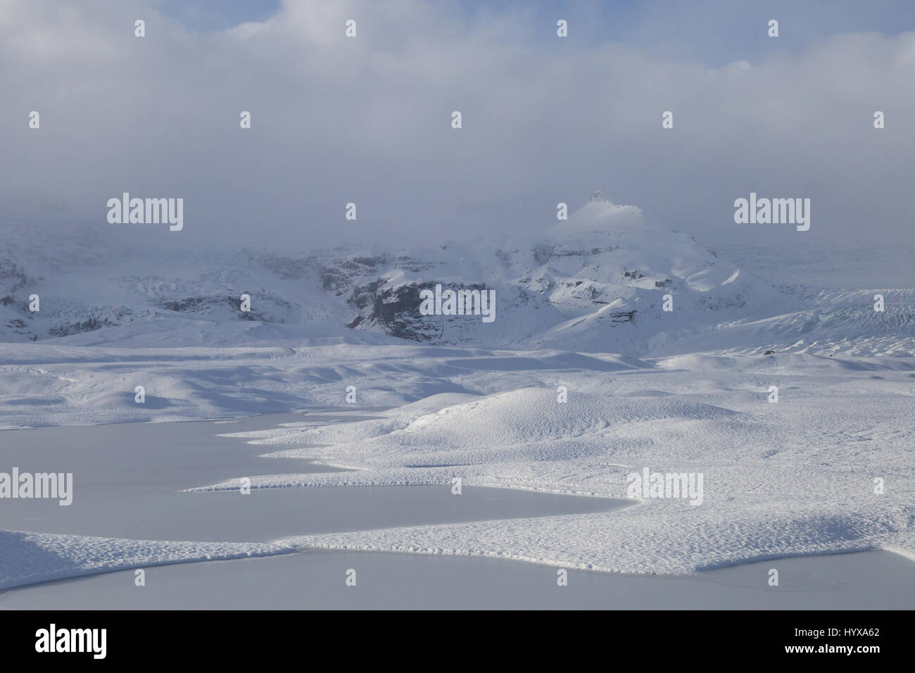 glacial ice and its formation, Iceland Stock Photo - Alamy