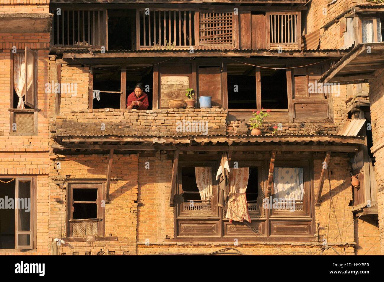 Nepal kathmandu asia bricks hi-res stock photography and images - Alamy