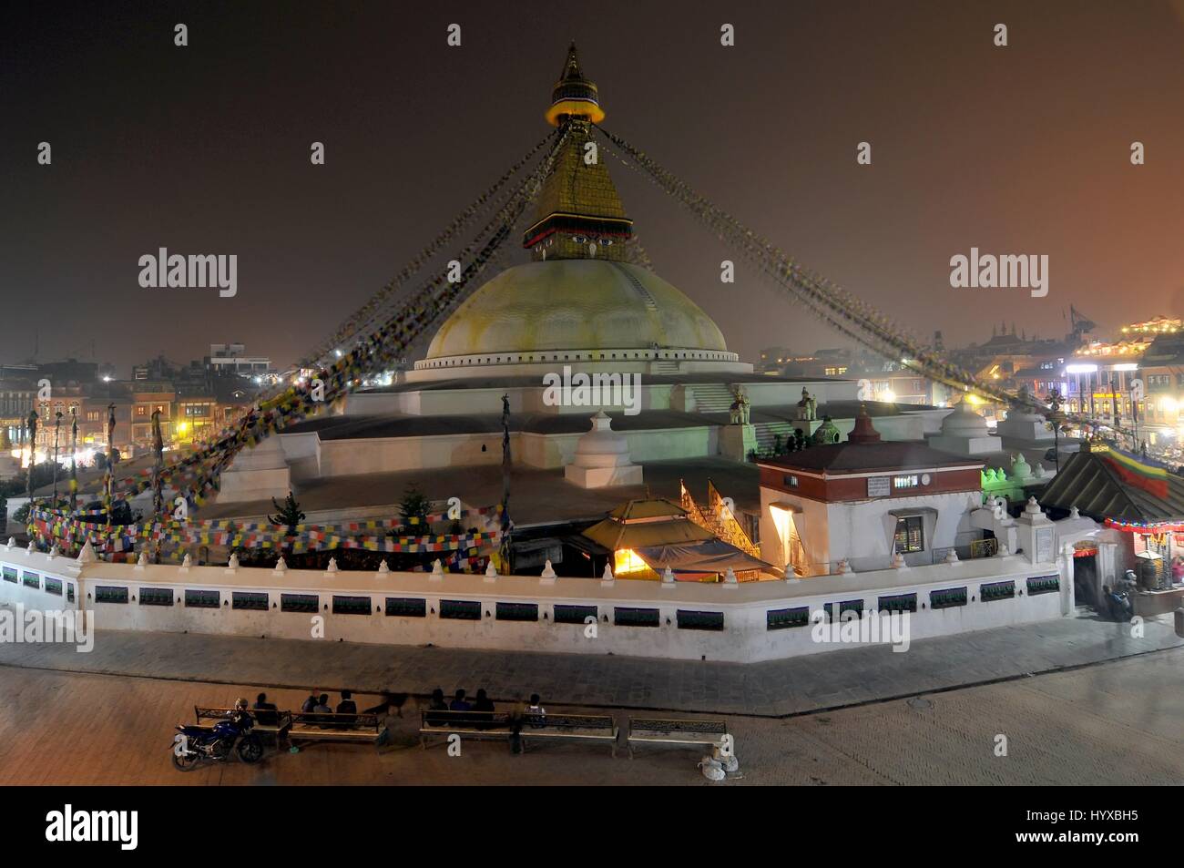 Nepal, Kathmandu, Boudhanath Stupa Stock Photo - Alamy