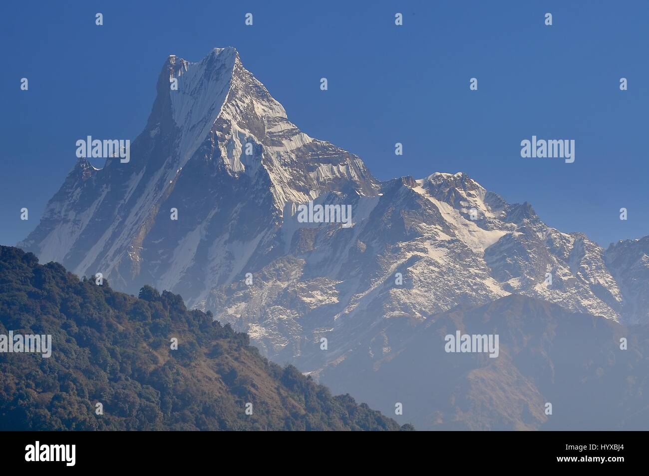 Nepal, Annapurna Conservation Area, Machapuchare or Machhapuchhre ...