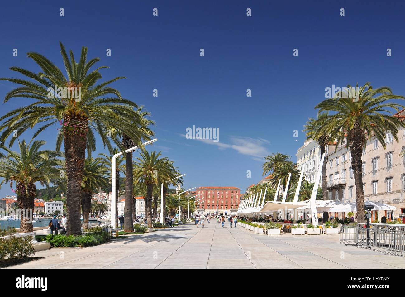 Croatia, Split, Riva Promenade, Split Stock Photo - Alamy