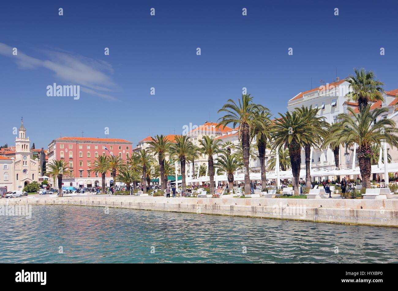 Croatia, Split, Riva Promenade, Split Stock Photo - Alamy