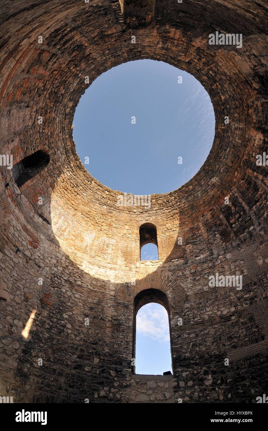 Croatia, Split, Vestibule interior in the Diocletian palace in Split ...