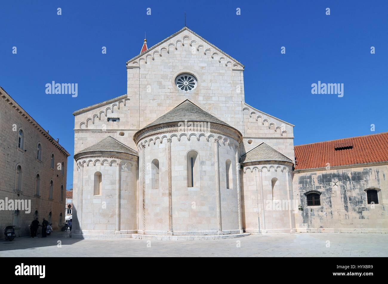 Croatia, Trogir, The Cathedral of St. Lawrence, a Roman Catholic triple ...